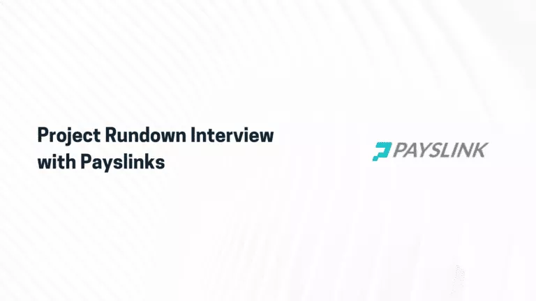 Project Rundown Interview With Payslink - TheNewsCrypto